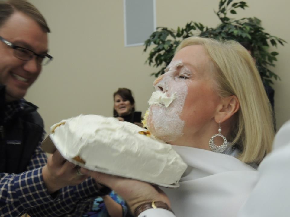 SheWoodTime...: Cake in the face, yea...