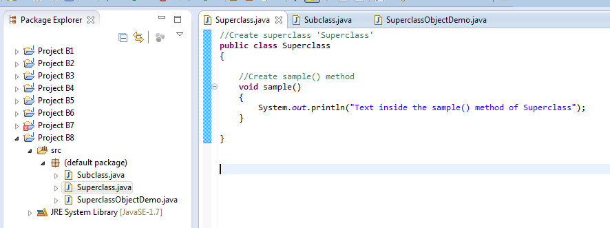 Selenium By Arun 124 Accessing The Overiding Method Of Sub Class Using Superclass