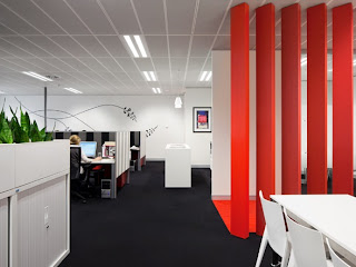 Sefiani Office Design With Modern Red And White |Home Decorating Ideas
