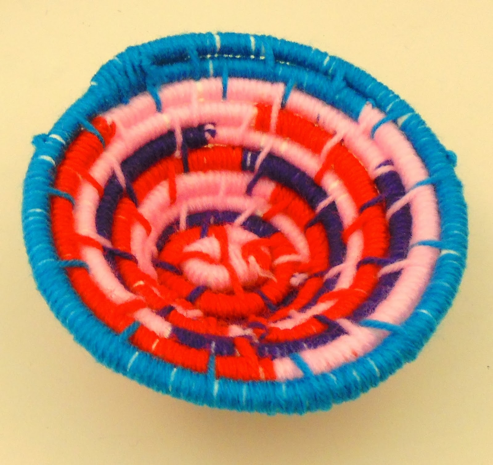 Lines from the Art Room: Fifth Grade Rope Basket Weaving