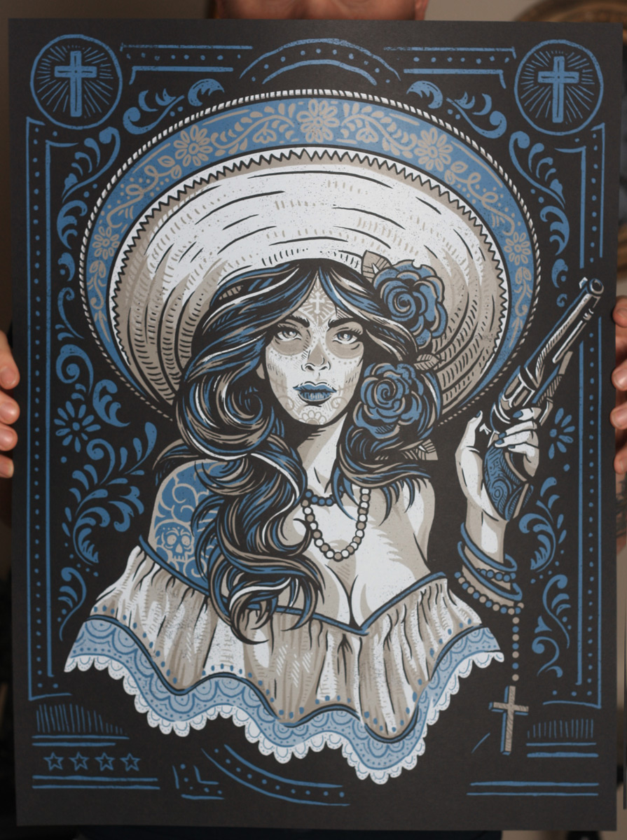 INSIDE THE ROCK POSTER FRAME BLOG: Las Banditas Print by Derrick Castle