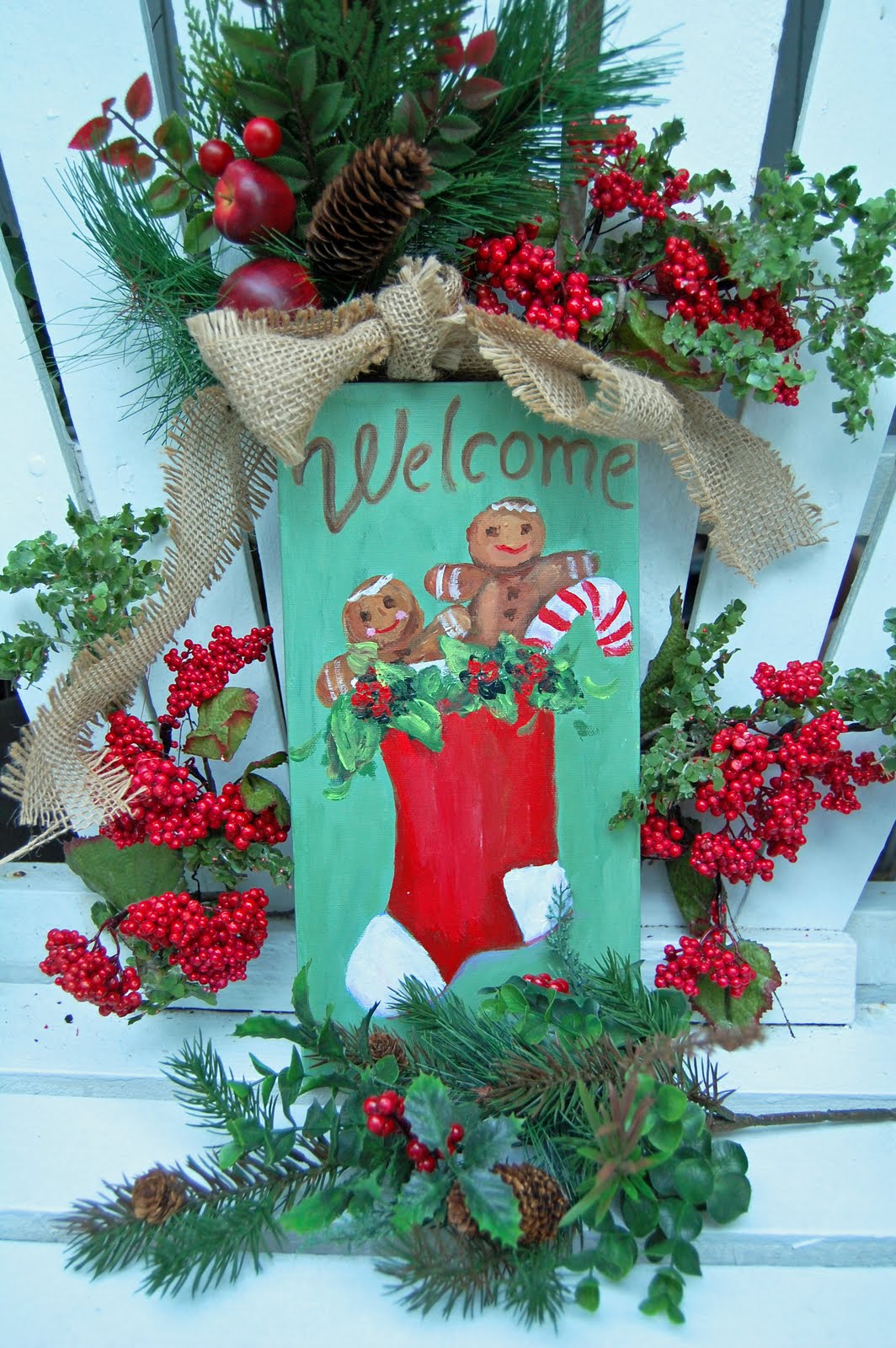 My Painted Garden: Let's Paint A Gingerbread Man Stocking