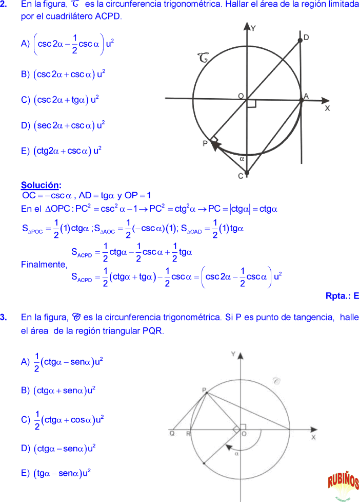 LINEA TANGENTE SECANTE COTANGENTE Y COSECANTE EN LA CIRCUNFERENCIA ...