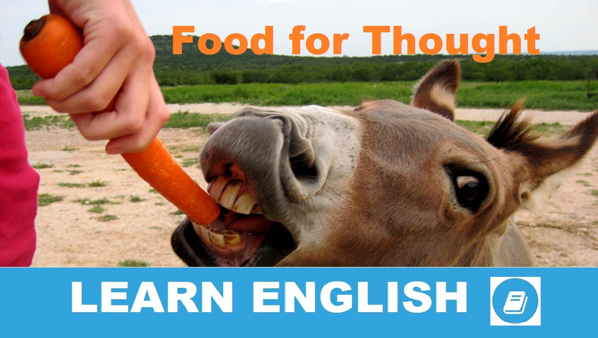 Food for Thought - English Idiom