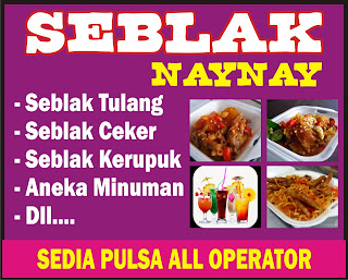 Download Contoh Banner Seblak.cdr - KARYAKU