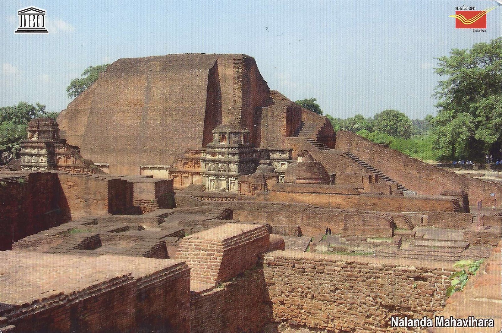 A Journey of Postcards: Archaeological Site of Nalanda Mahavihara | India