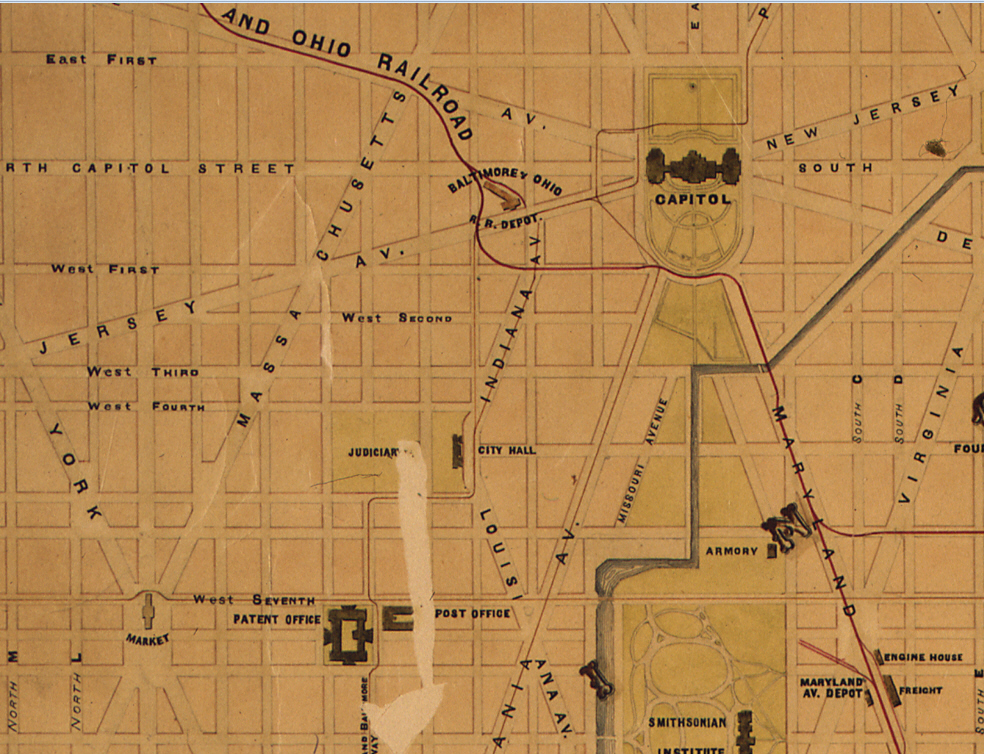 Civil War Washington, D.C.: B&O Railroad Station, New Jersey Avenue and ...