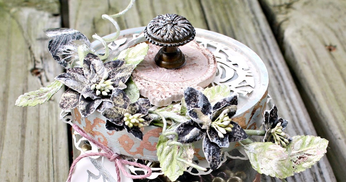 Msliberty Creations: Altered Jar Using Foil by Prima