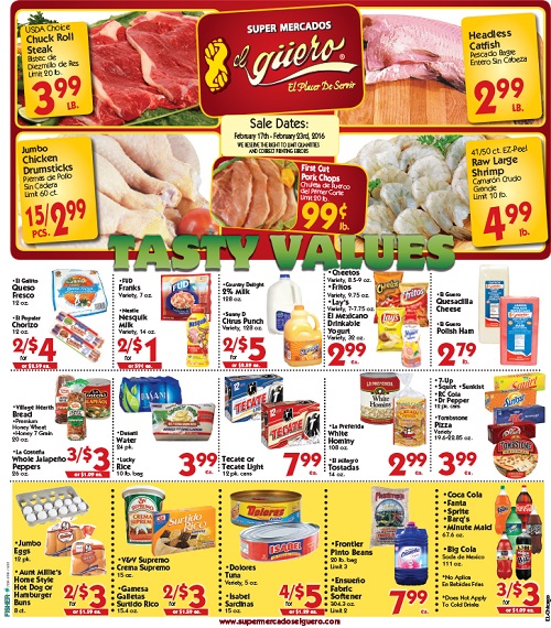 Hispanic Weekly Ads: Super Mercados El Guero Weekly Ad