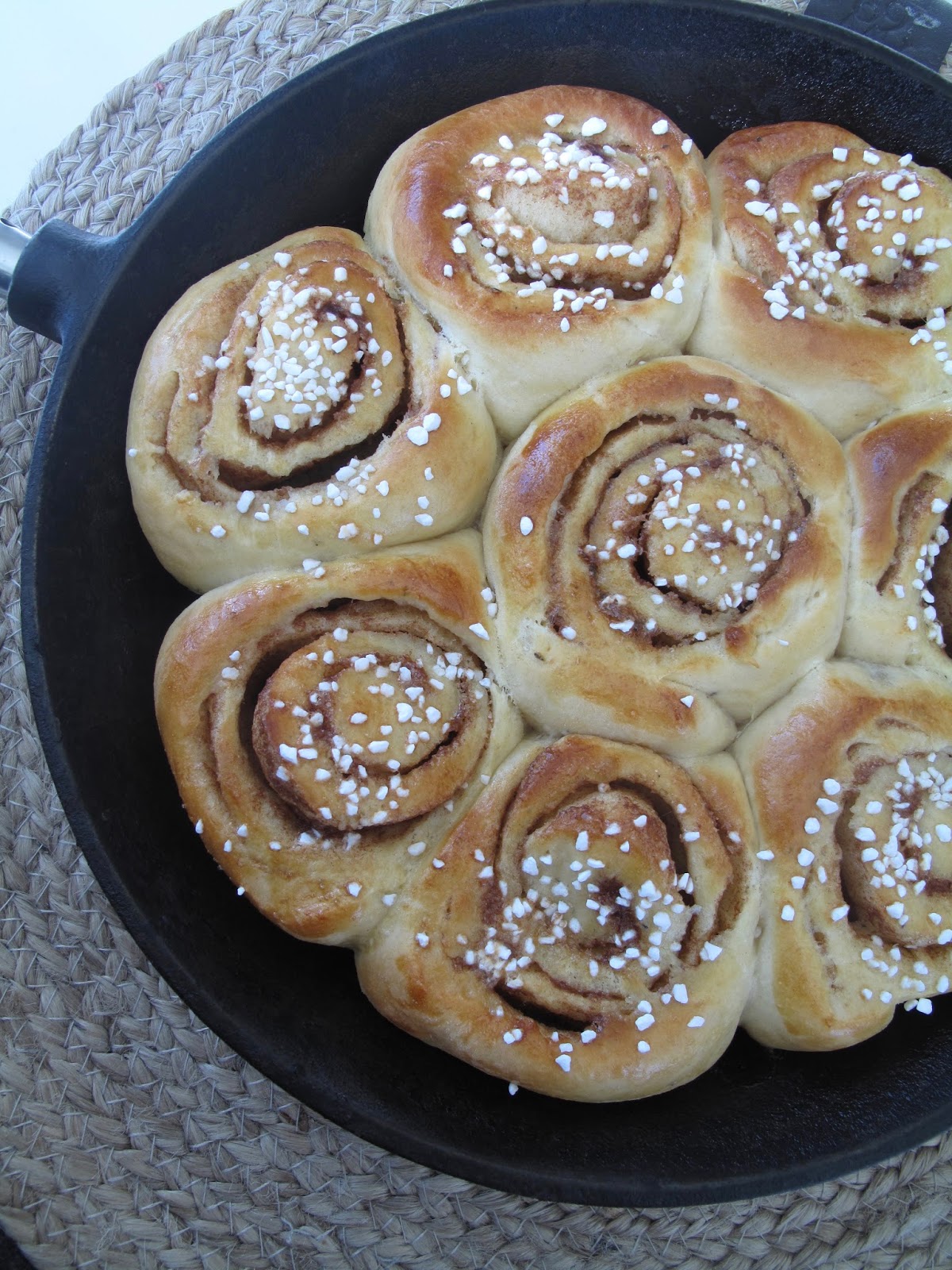 Bullkrans i stekpanna