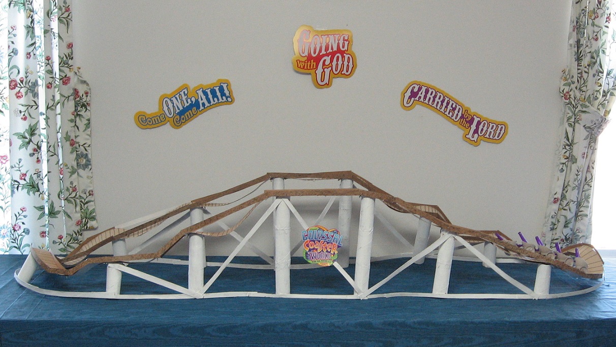Almost Unschoolers: Summer Fun Day 58 - Cardboard Roller Coaster Craft