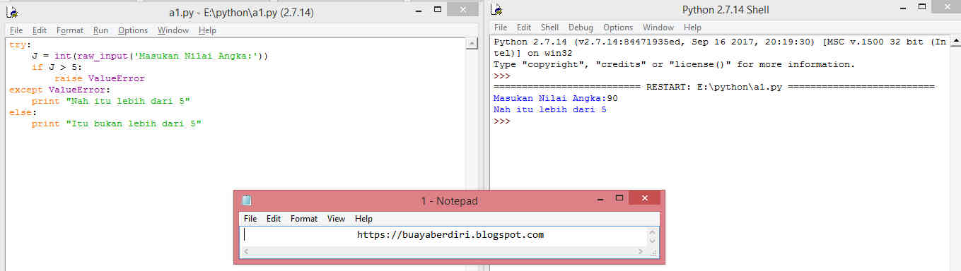 42 Belajar Bersama Python Raising Exception Raise Statement