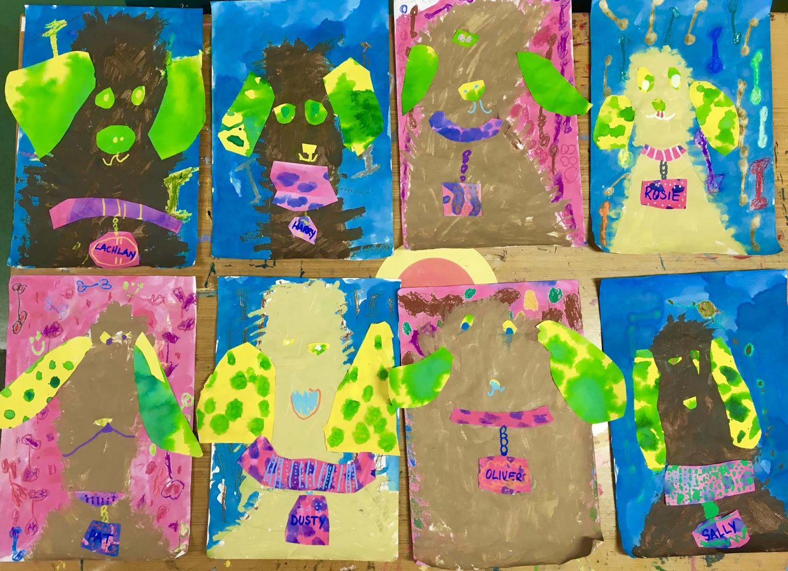 TNPS Student Artists: KINDERGARTEN DOGS