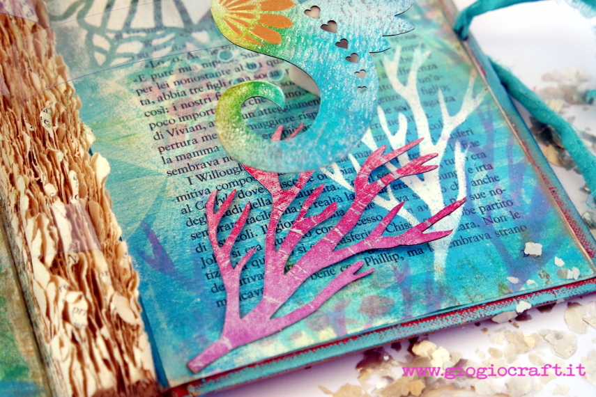 GiogioCraft: VideoTutorial: MixedMedia Book Seahorse LOve Part2
