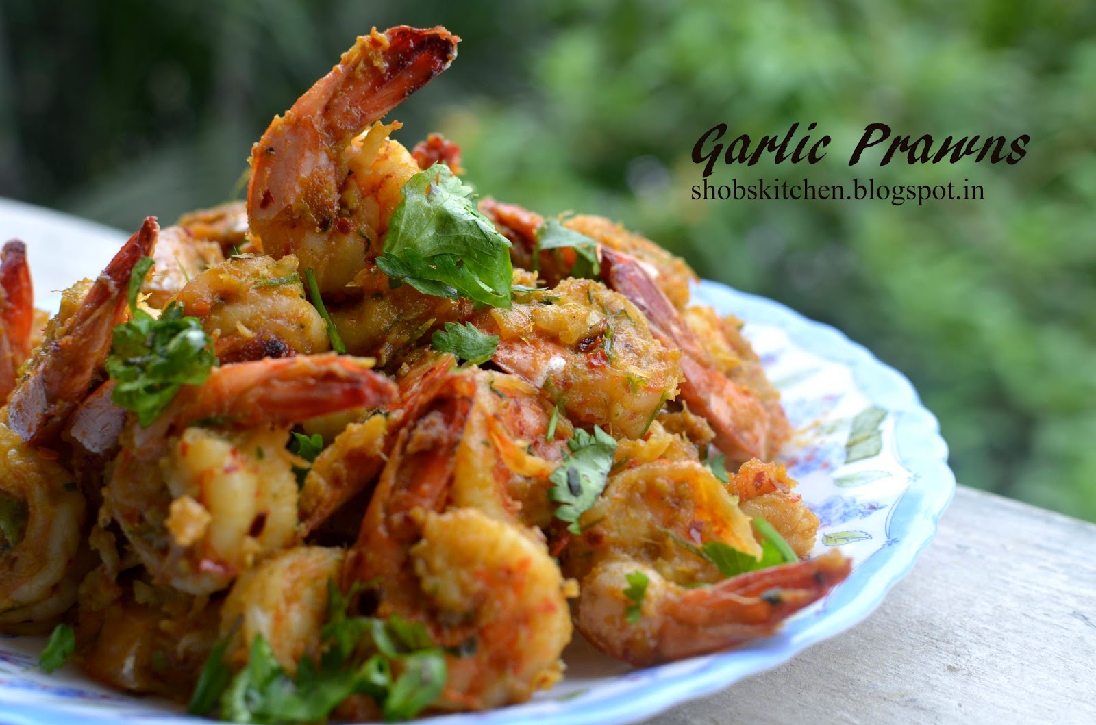 Garlic Prawns - ShobsKitchen