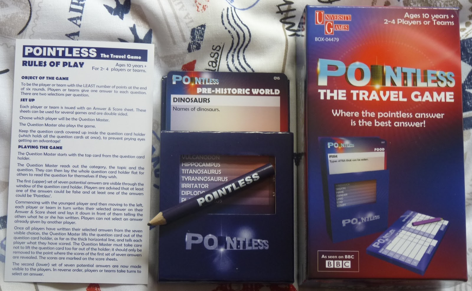 Live Love Laugh...: Pointless (The Travel Game)...