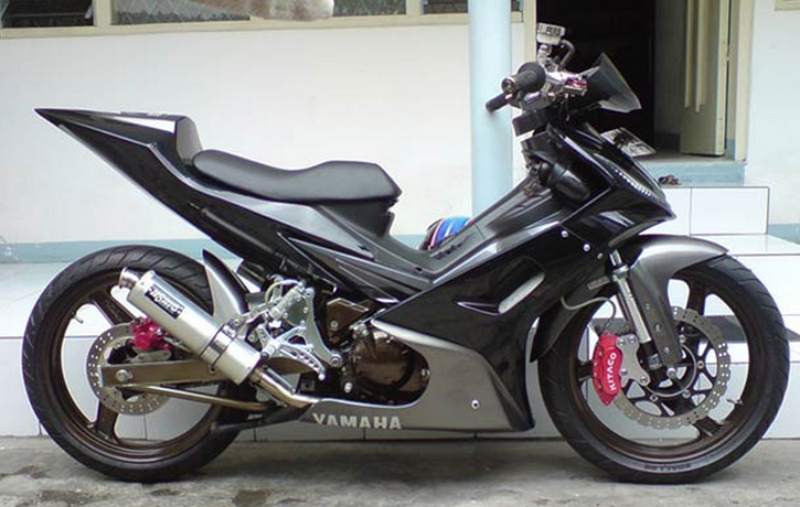 Gambar motor modif jupiter mx sederhana 135 king airbrush ala road race ...