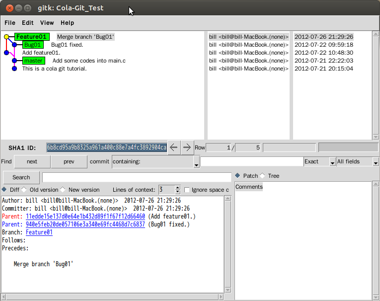 圖解 Git 版本控制: Cola Git GUI (1)