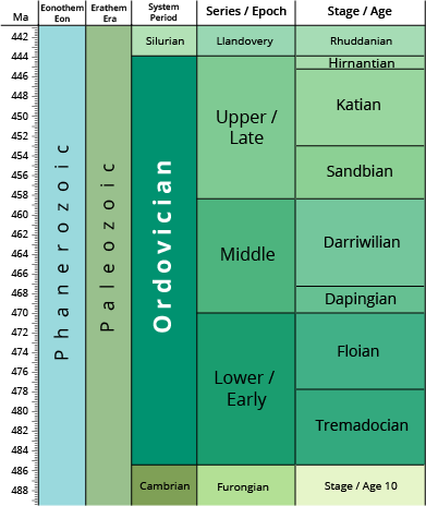 Ordovician Era Underwater Life During The Paleozoic Photograph by ...