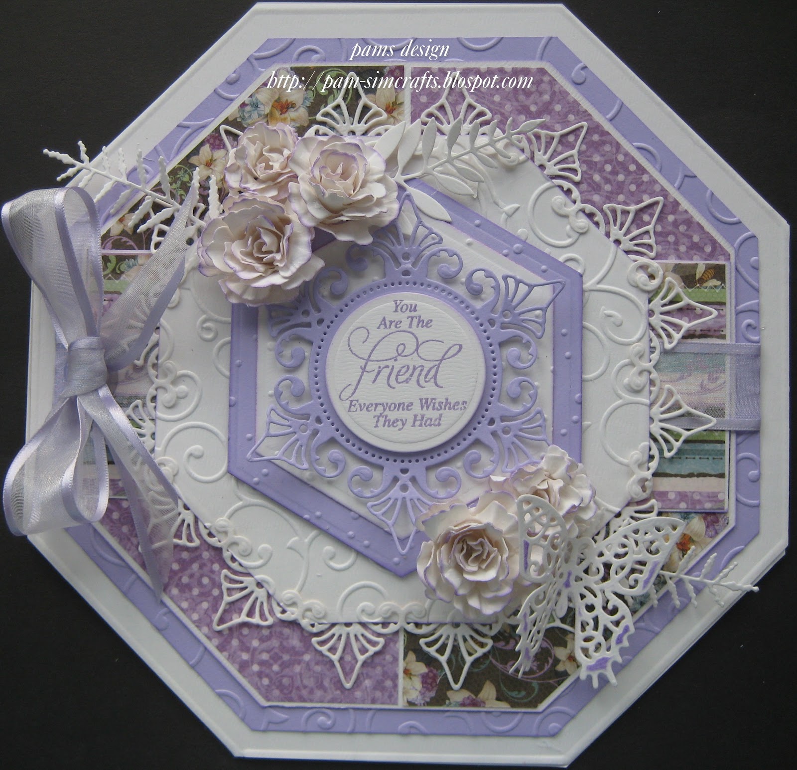 pamscrafts: Octagon card, & New spellbinders