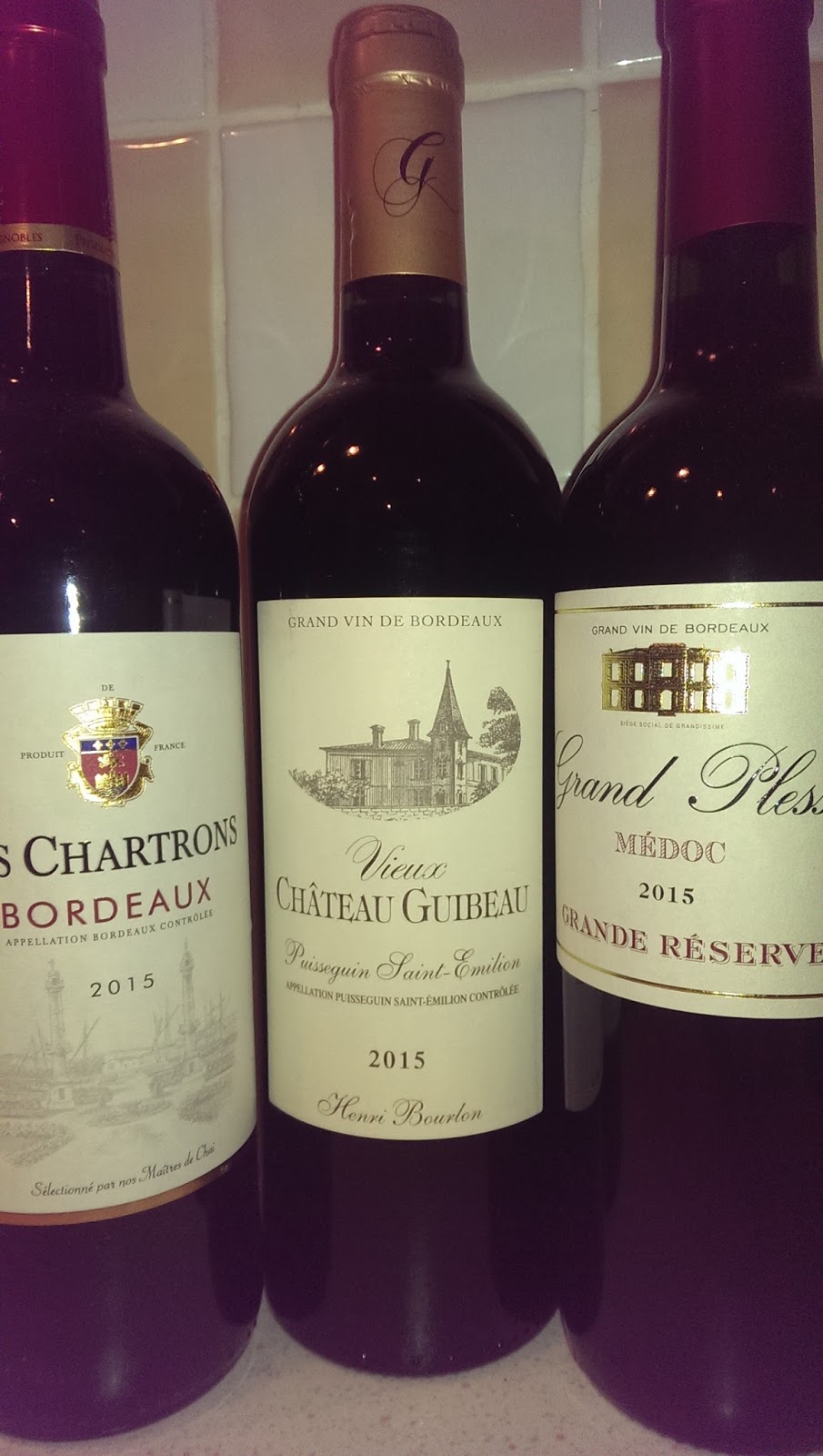 The Cambridge Wine Blogger: Three Bordeaux Wines