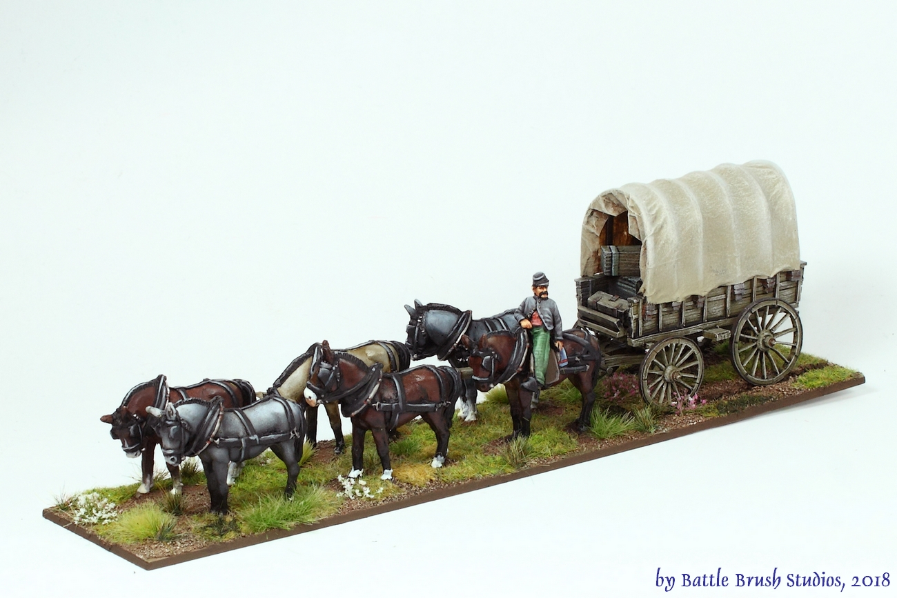 Battle Brush Studios: Showcase: American Civil War Mule Wagon