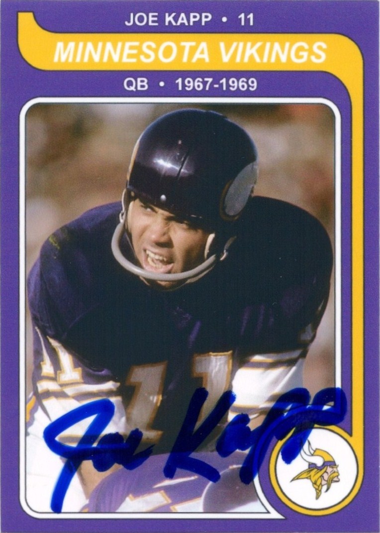 Minnesota Sports Autograph Project: JOE KAPP