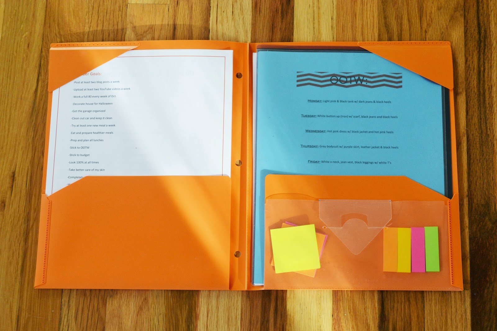 The Crazy Collards: Organizing Freak: Daily/Weekly Lists