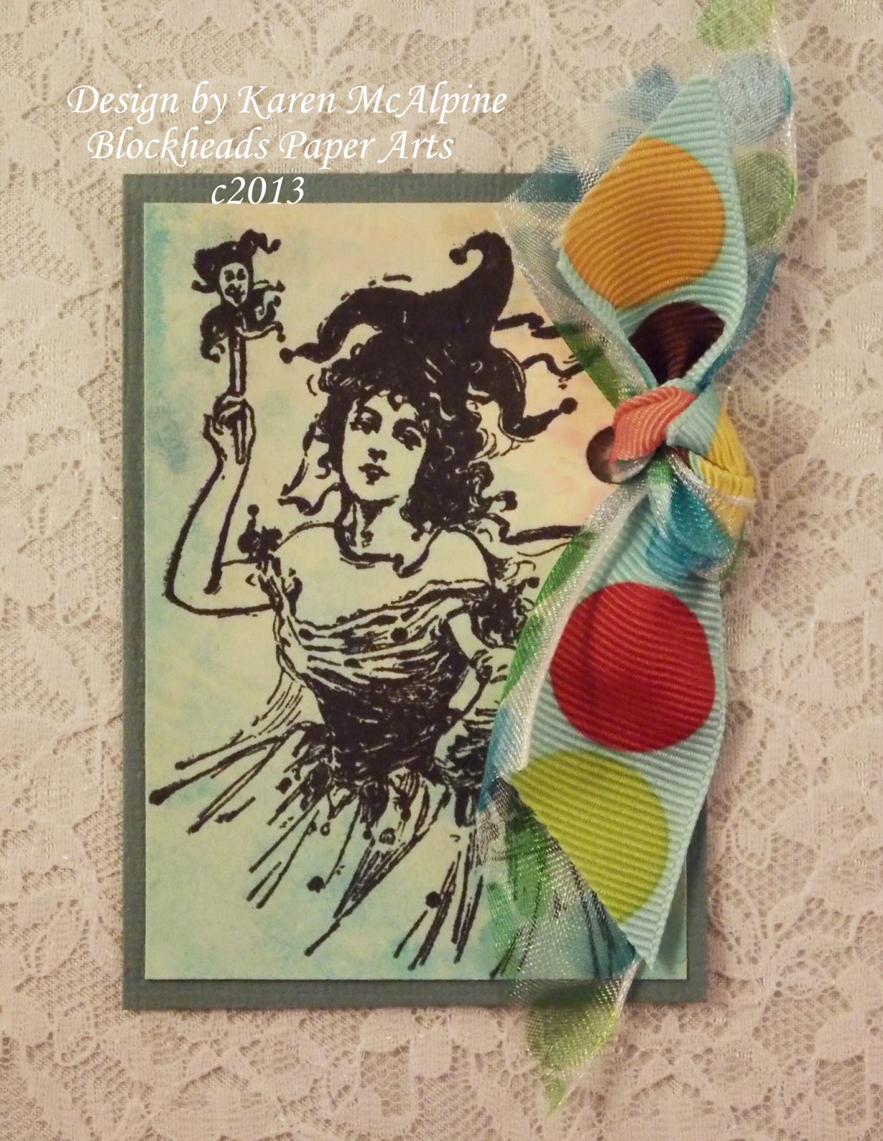 Dreaming and Creating: Artist Trading Cards with Carnival Girl Stamp