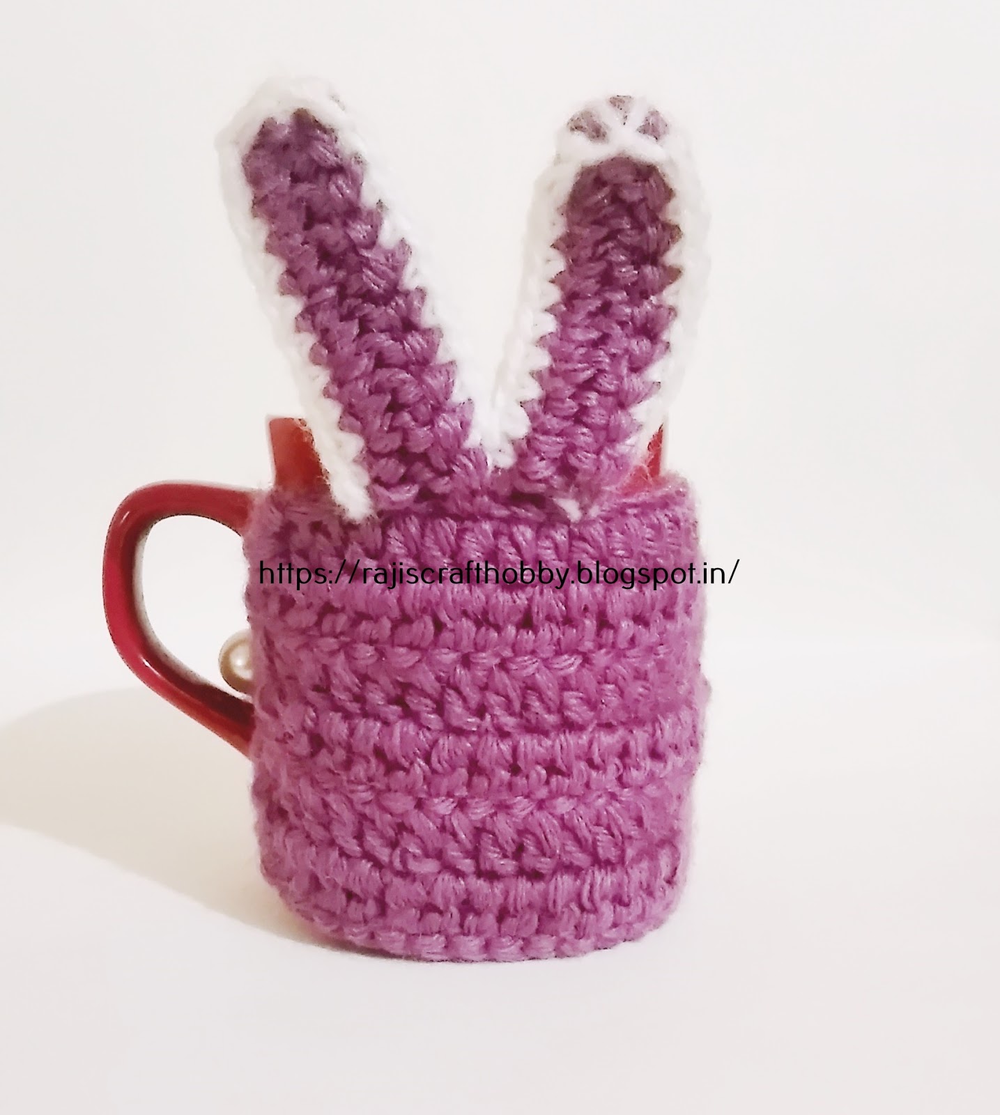 Raji's Craft Hobby: Bunny Mug Cozy