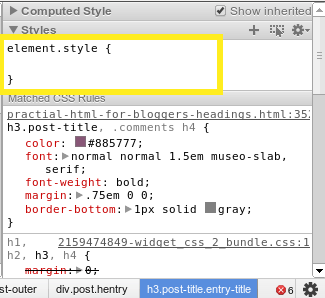 Code it Pretty: Blog Font Style with CSS - Finding the Selectors