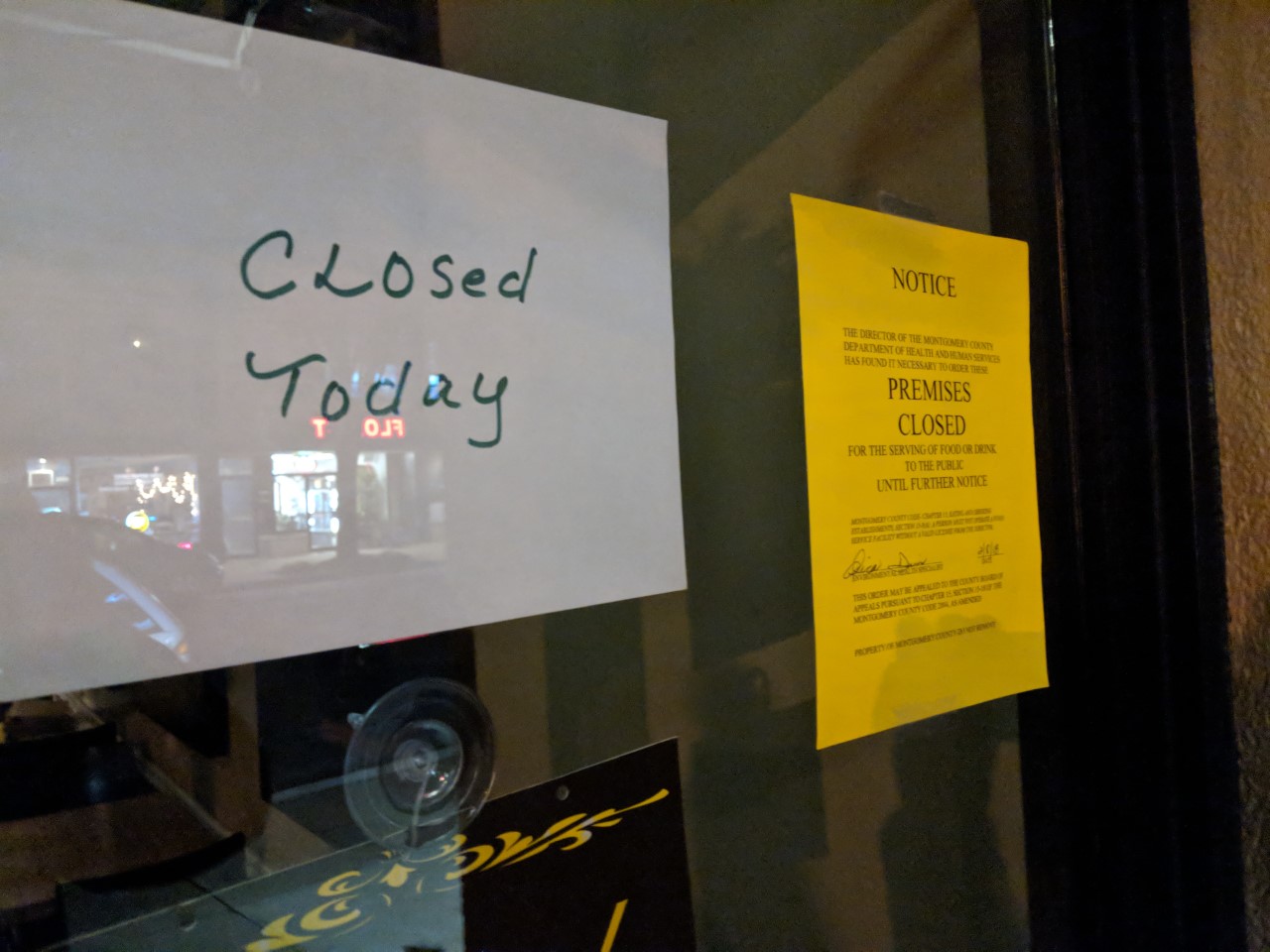 Robert Dyer @ Bethesda Row: Bethesda restaurant shut down by Montgomery ...