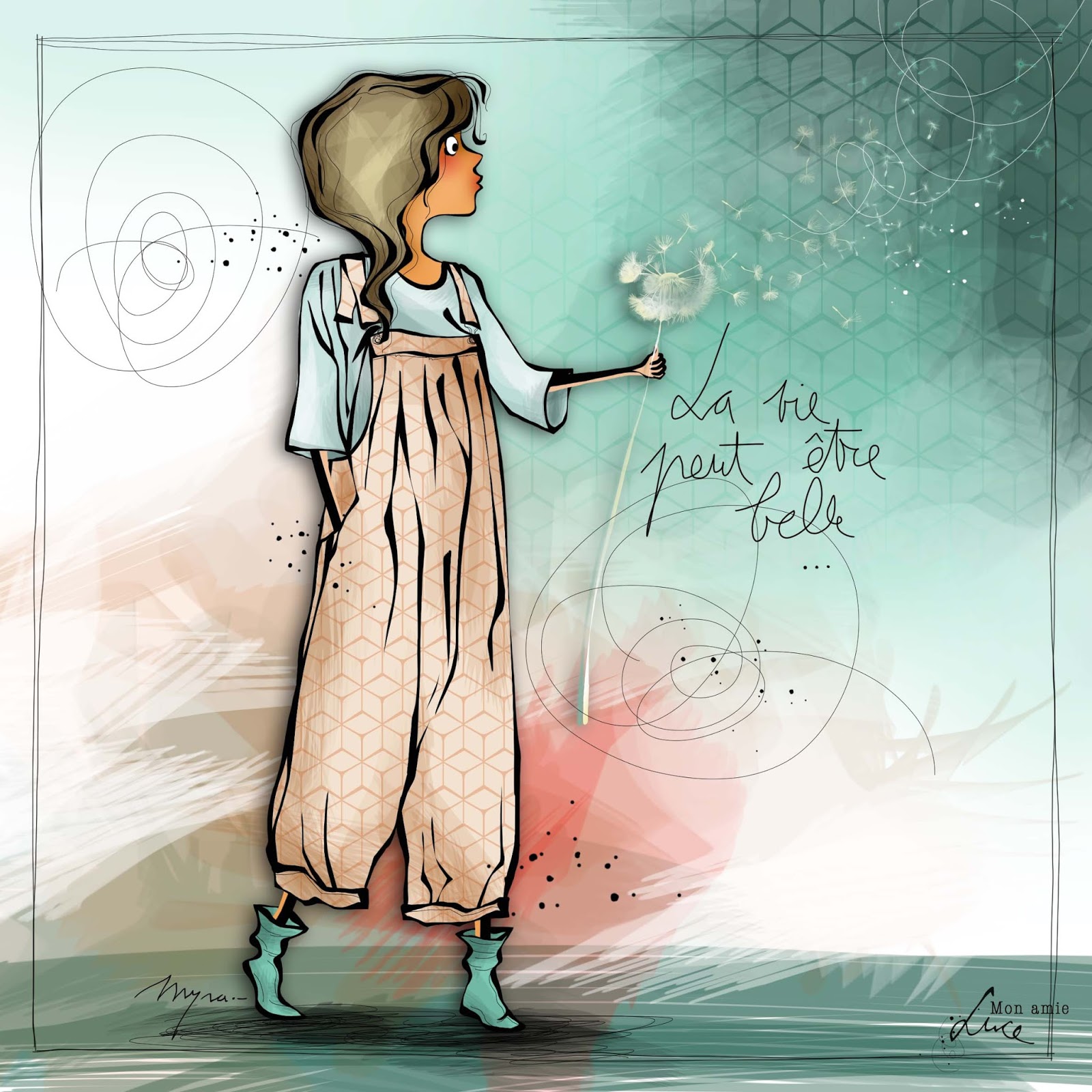 MYRA & les couleurs ...: mon amie "LUCE"