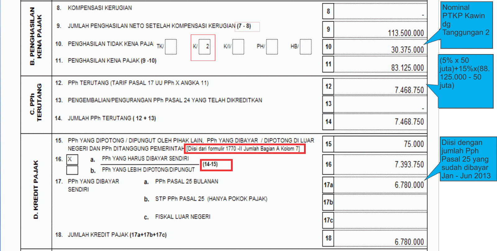 PETUNJUK PENGISIAN SPT TAHUNAN PPH 1770 - BIDIK PAJAK