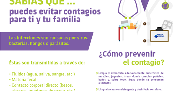 ¿SABÍAS QUE ... PUEDES EVITAR CONTAGIOS PARA TI Y TU FAMILIA?