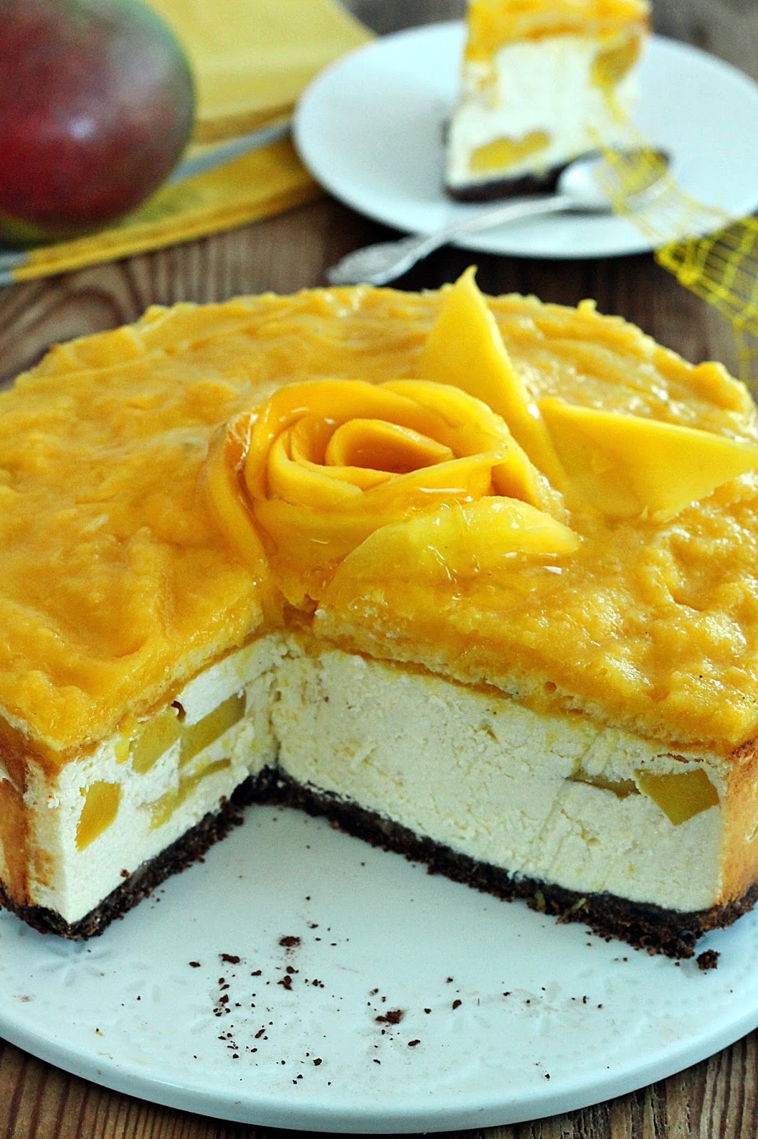 wesoła kuchnia: Sernik z mango