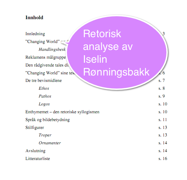 Norsklærer med digitalt grensesnitt: Retorisk analyse av Bush-video