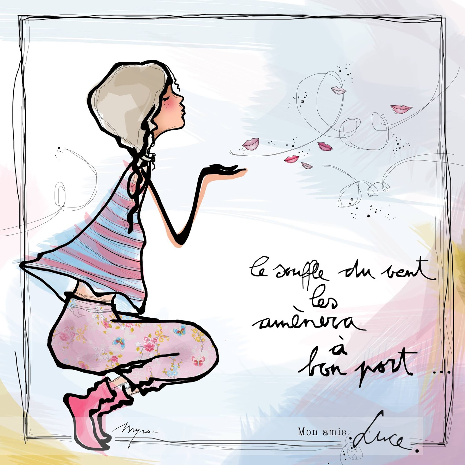 MYRA & les couleurs ...: mon amie "LUCE" | Image avec texte, Image ...