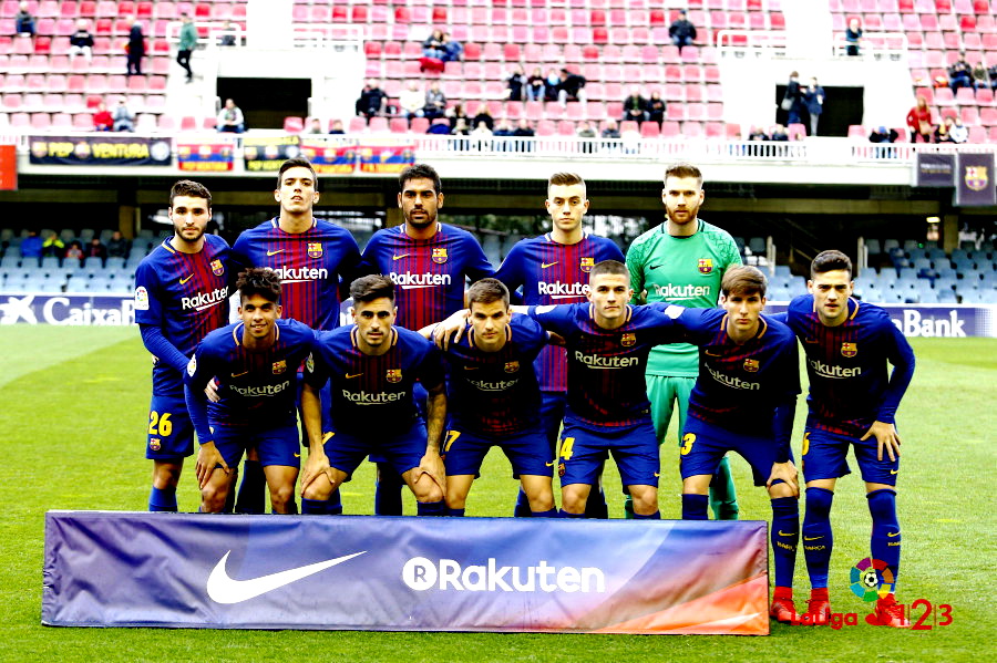 BARCELONA B contra Real Valladolid 13/01/2018 Liga de 2ª División