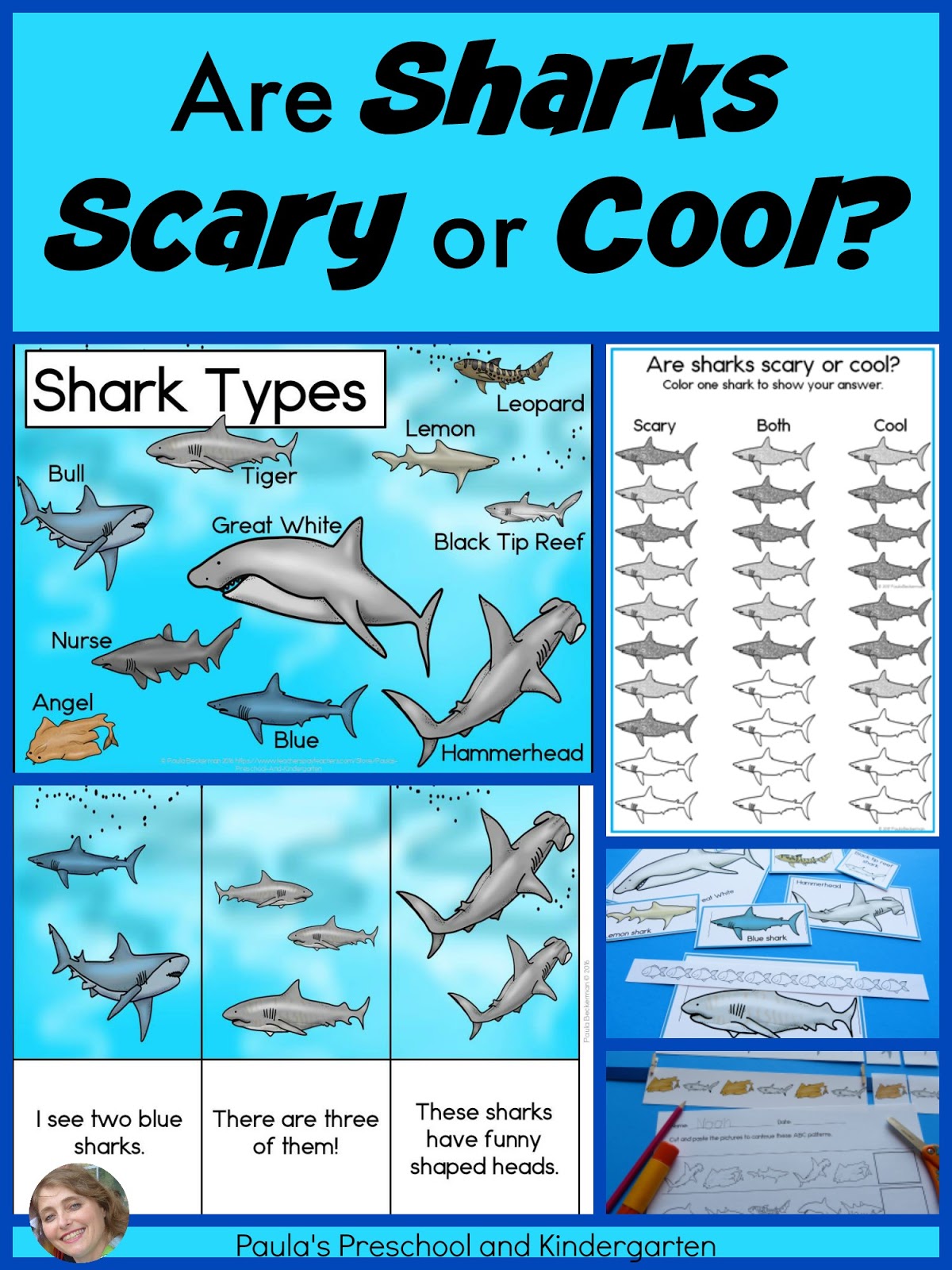 Paula's Primary Classroom: Are Sharks Scary or Cool? Download this free ...
