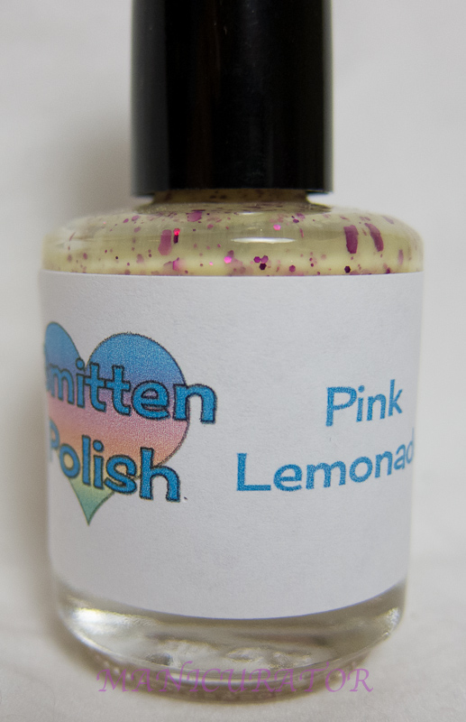 Pink Lemonade nail art - Lazy Days of Summer Challenge