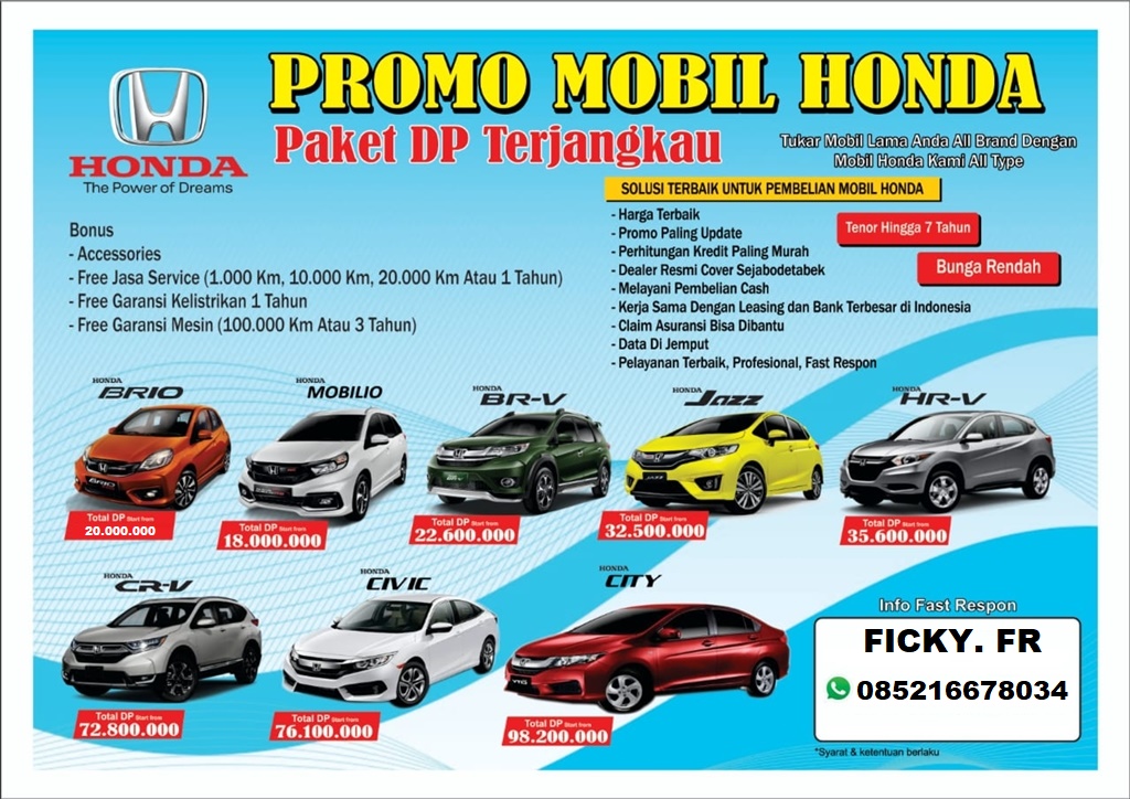Paket Honda Mobil Oktober 2018 | Promo Honda Depok | Promo Honda ...