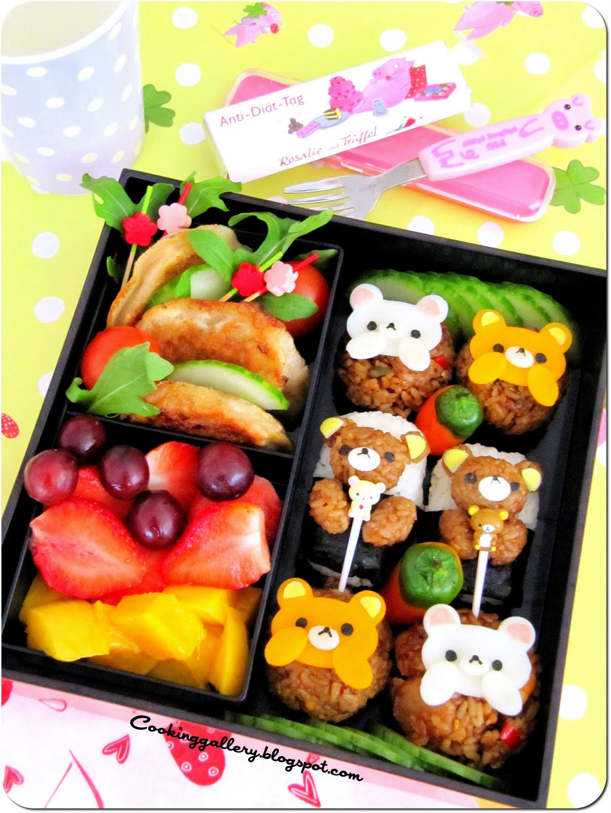 Surprised Rilakkuma Bento | Cooking Gallery