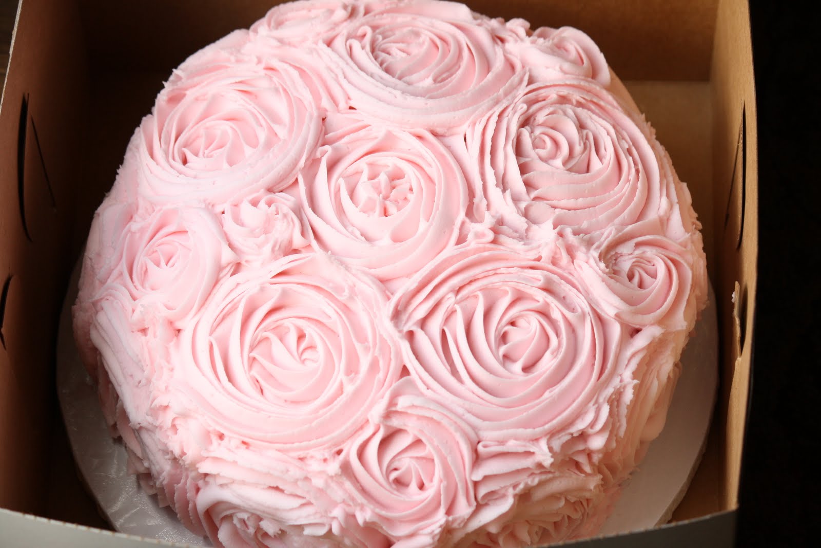 A Perfect Bite: Pink Rose Cake
