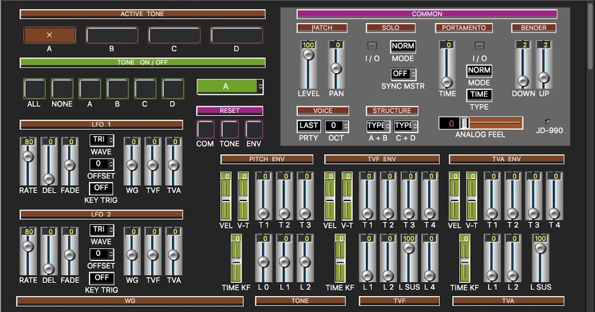 MATRIXSYNTH: VIRTUAL JD-990 editor / programmer for Logic