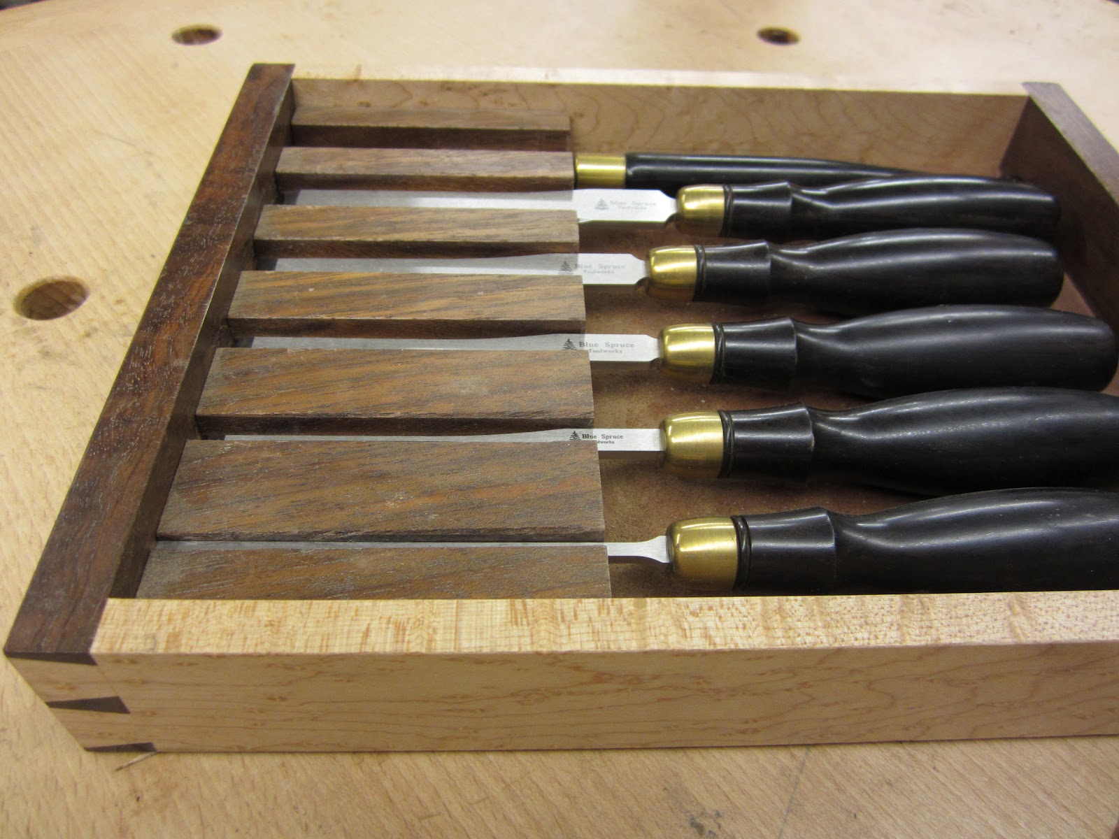 David Barron Furniture: Chisel Tray (Blue Spruce)