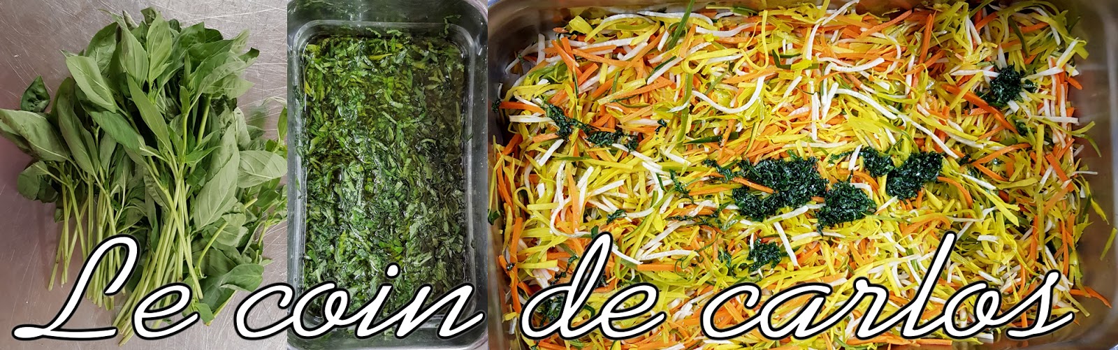 Le coin de Carlos: Julienne de légumes au basilic