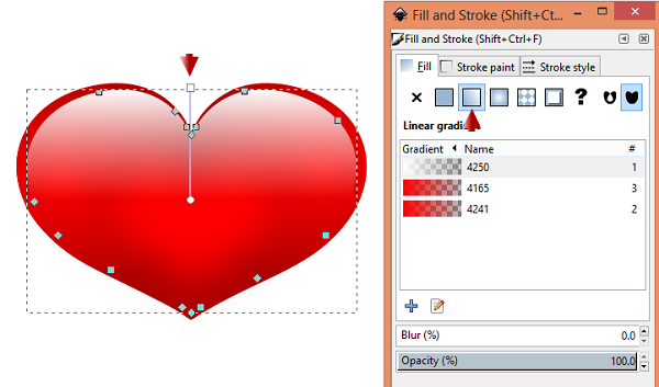 Inkscape Tutorial for a Glossy Heart - Methodoart