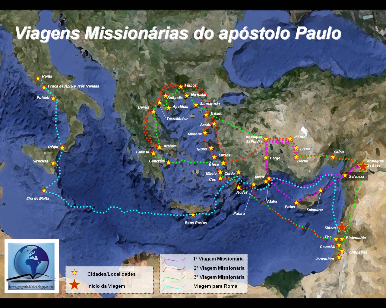 Mapa Viagens De Paulo - BRAINCP