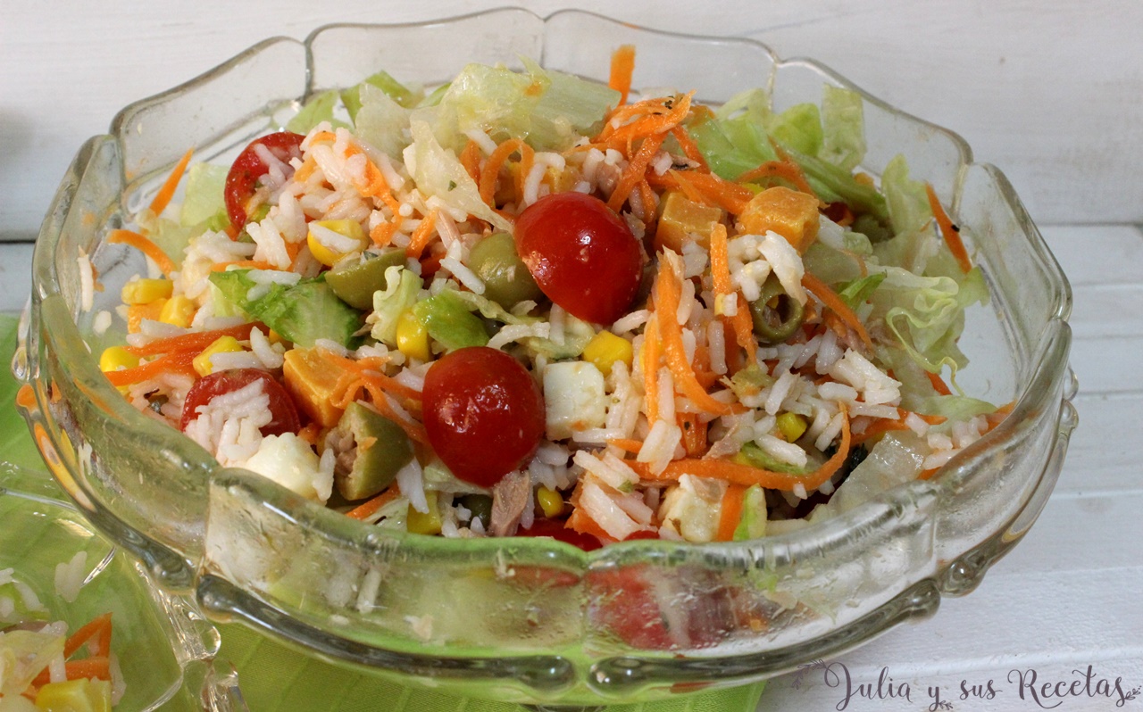JULIA Y SUS RECETAS: Ensalada de arroz